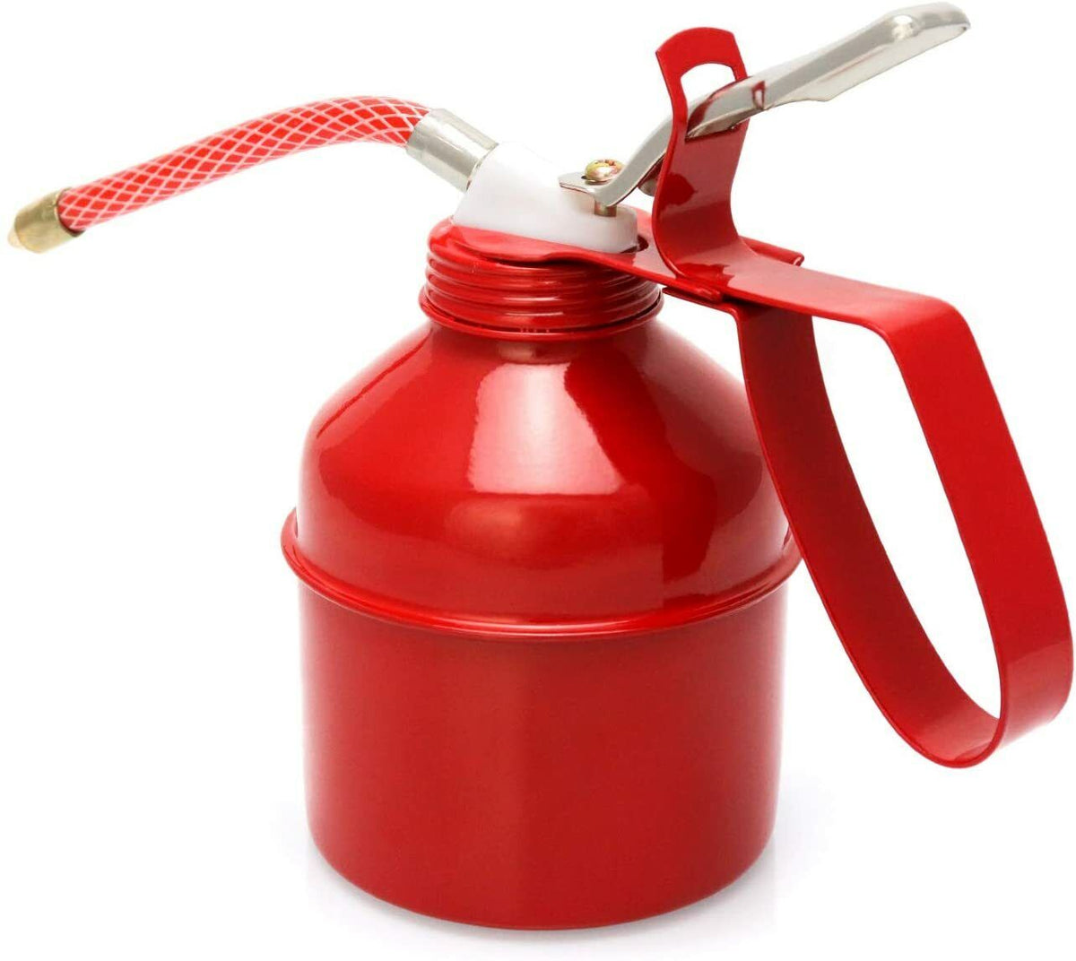Oil Can with Flexible Spout Grease Lubricant Pump Oiler Pot Gun 285ml ...