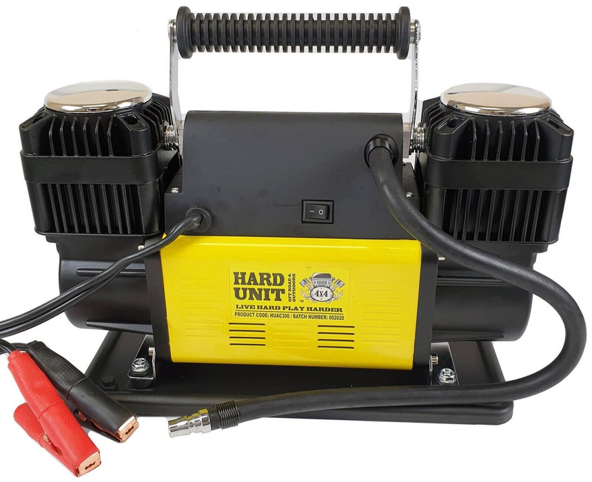 HARD UNIT Air Compressor 12Volt 4x4 Tyre Deflator Inflator 300 LPM Car ...