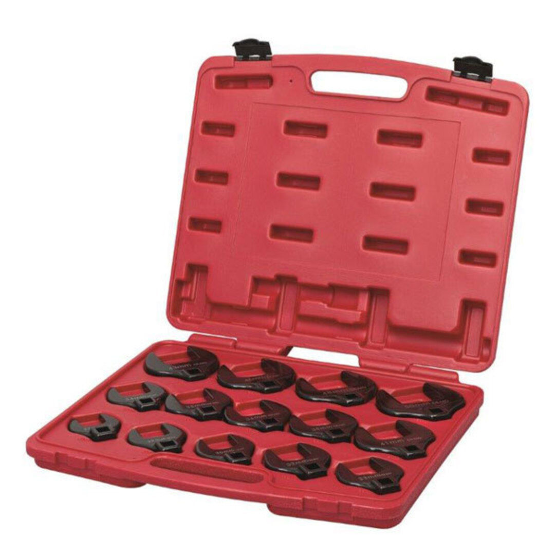 T&E Tools Crowfoot Spanners Jumbo Metric Imperial Large Crows Foot Set