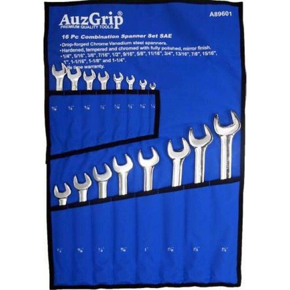 Force pro 16PC SAE QUADDRIVE SPANNER SET IMPERIAL WRENCH SET Made in ...