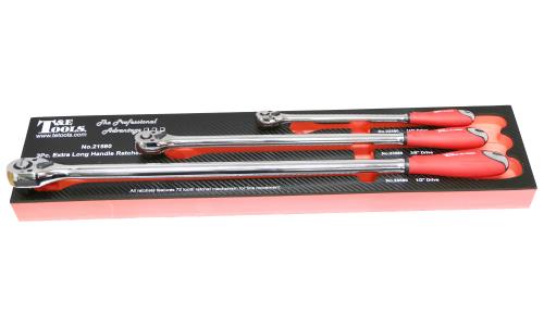 T&E Tools Ratchet Set 3 Piece Extra Long EVA foam Made in Taiwan ...