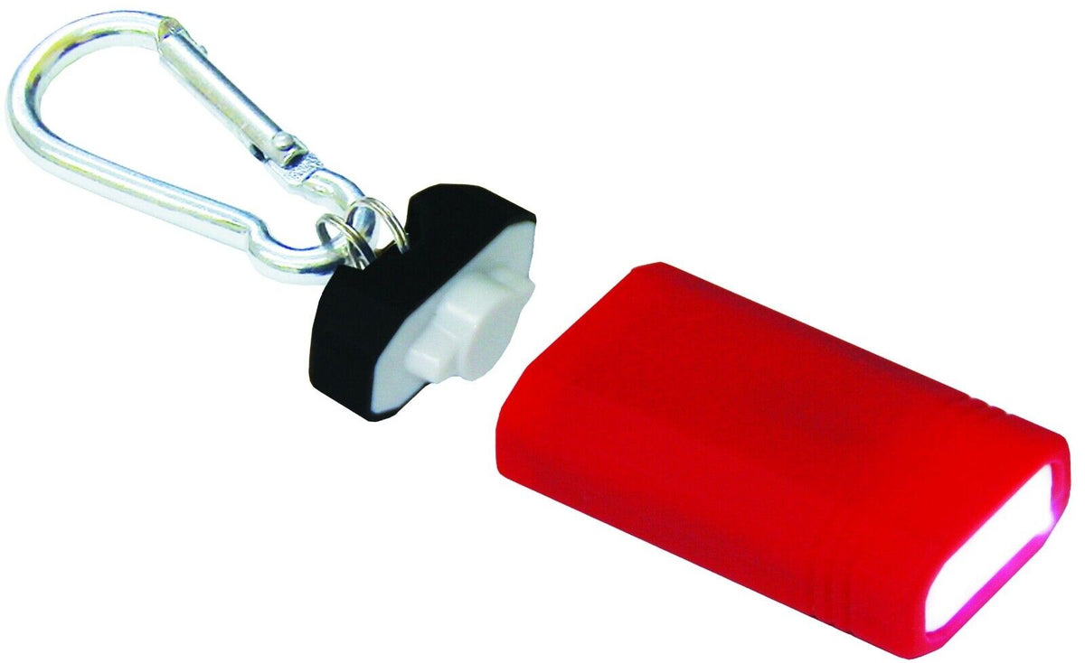 Motolite 1PC 3 LED Keyring Torch - Magnet Switch with Button Batteries ...