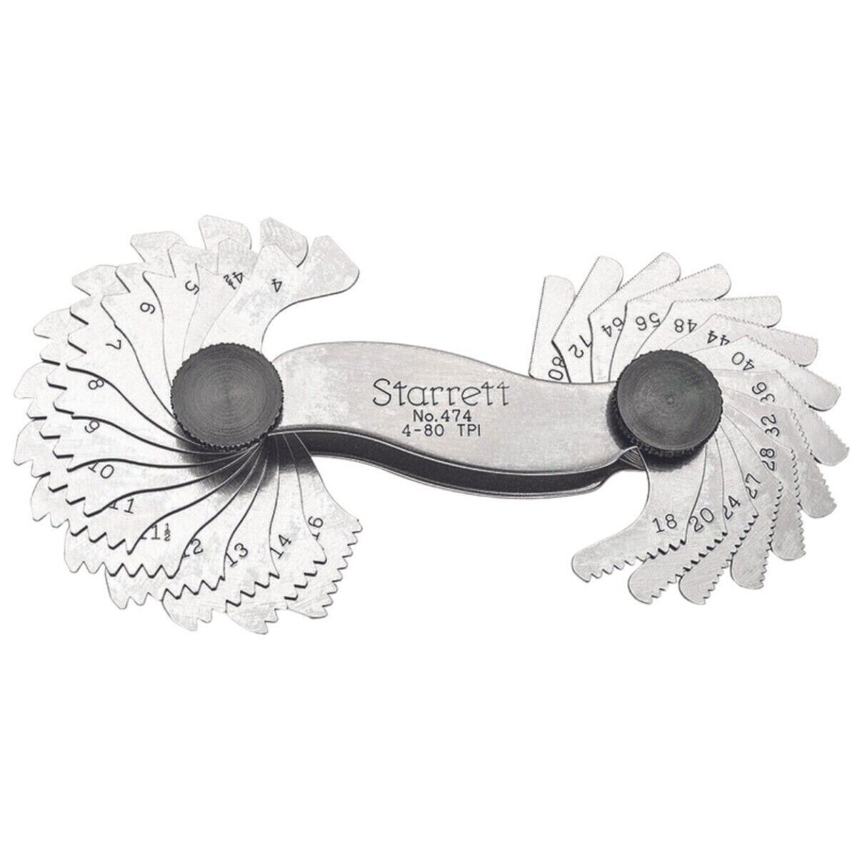 Starrett 155 Screw Pitch Gage Locking Device 2-1/4-28 Threads Per Inch ...