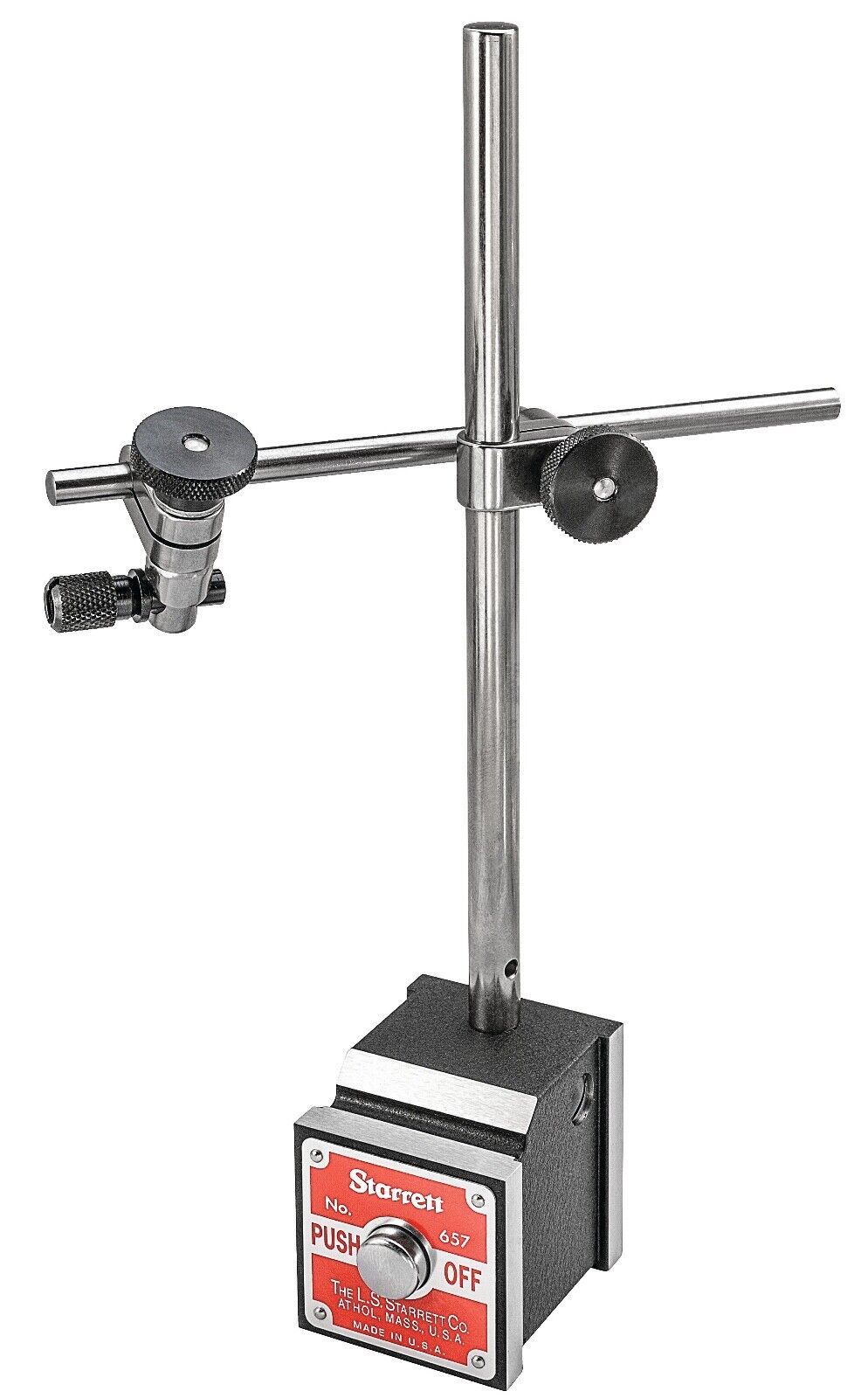 Starrett 657AA Magnetic-Base Indicator Positioner Holder Set Rigid Arm
